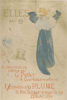 'Elles (poster for 1896 exhibition at La Plume)' Posters - Henri de Toulouse-Lautrec ...