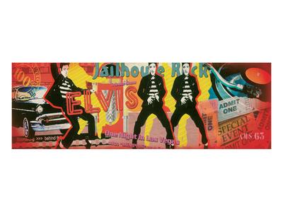 'Elvis Collage' Premium Giclee Print - Joadoor | AllPosters.com