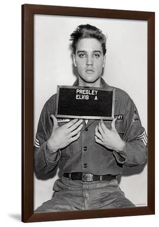 'Elvis Presley- 1958 Enlistment Photo' Poster | AllPosters.com