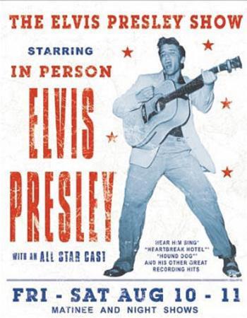 'Elvis Presley Show Concert' Tin Sign | AllPosters.com