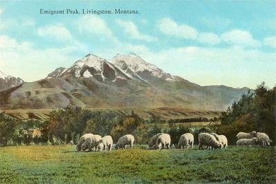 'Emigrant Peak, Livingston, Montana' Print | AllPosters.com