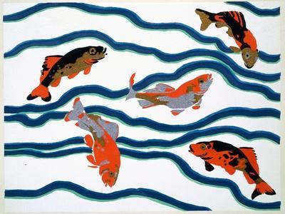 'Aquatic Design Motif from 'Floreal: Dessins & Coloris Nouveaux', 1920 ...