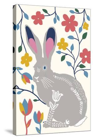 'Folklore Hare' Stretched Canvas Print - Emilie Ramon | AllPosters.com