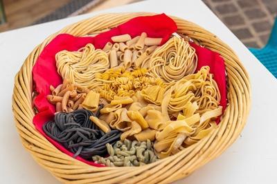 Basket of pasta. Malta. Photographic Print - Emily Wilson | AllPosters.com