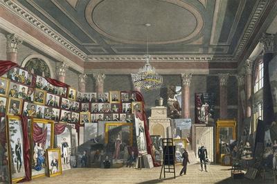Emperor Alexander I in the studio of George Dawe in the Winter Palace ...