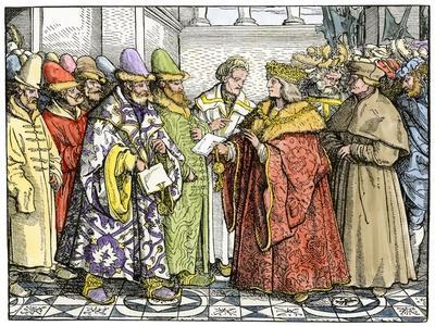 'Emperor Maximilian I of Austria (1459-1519) Welcomes the Russian ...