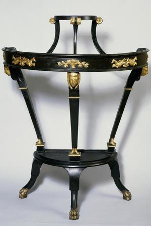 Empire Style Lucchese Flowerbox, Ebonized Wood with Gilt Bronze Friezes ...
