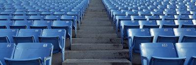 'Empty Blue Seats in a Stadium, Soldier Field, Chicago, Illinois, USA ...