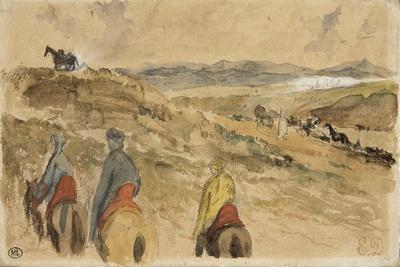 'En route; Paysage entre Tanger et Meknès; mars 1832' Giclee Print ...