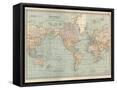 Map of the World on Mercator's Projection, Showing the Chief Countries ...