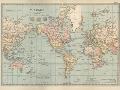 'Map of the World on Mercator's Projection, Showing the Chief Countries ...