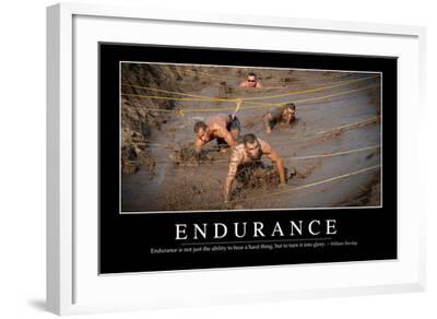 'Endurance: Inspirational Quote and Motivational Poster' Photographic ...