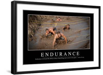 'Endurance: Inspirational Quote and Motivational Poster' Photographic ...