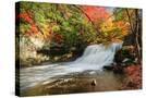 Wadsworth Falls during Autumn Photographic Print - enfig | AllPosters.com