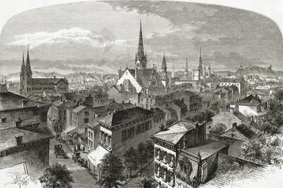 Engraved Scene of Cincinnati Giclee Print | AllPosters.com