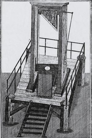 'Engraving of a Guillotine' Giclee Print | AllPosters.com