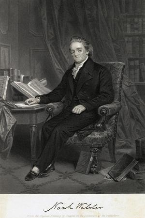 'Engraving of Noah Webster by Chappel Johnson' Giclee Print ...
