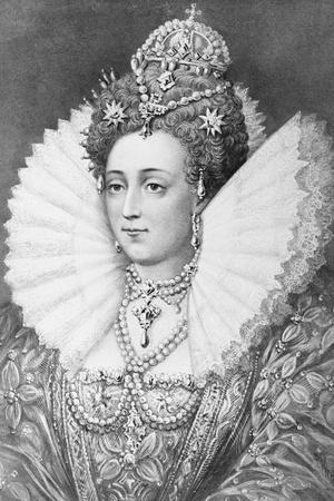 'Engraving of Queen Elizabeth I in Royal Dress' Giclee Print ...