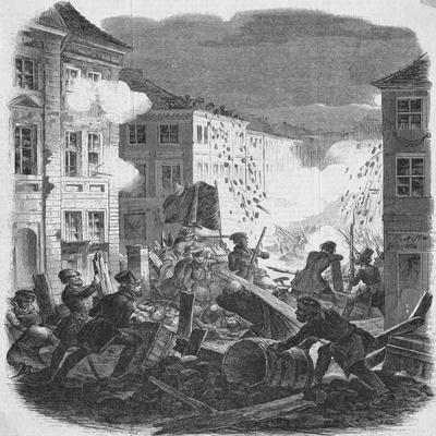 'Engraving of the Revolution in Germany in 1848' Giclee Print ...