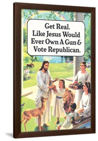 Jesus Loves Guns Jesus Jokes Republican Jesus Jesus