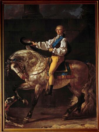 'Equestrian Portrait of Count Stalislas Potocki (1755 - 1821). Painting ...
