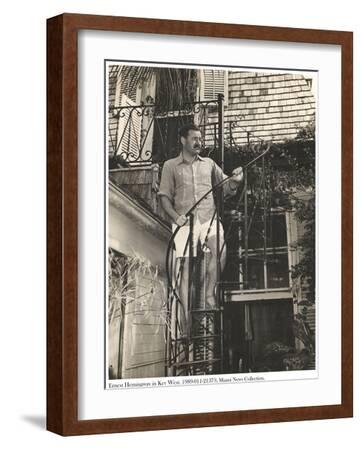 'Ernest Hemingway in Key West' Photographic Print | AllPosters.com