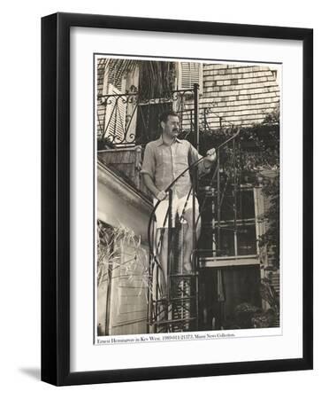 'Ernest Hemingway in Key West' Photographic Print | AllPosters.com