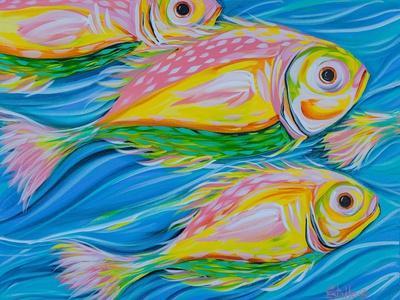 'Swish Fish' Posters - Estelle Grengs | AllPosters.com