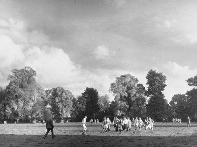'Eton College Students Playing Rugby on the Playing Fields at the ...