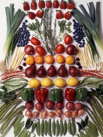 1980s FRUIT AND VEGETABLE STILL LIFE Photographic Print - Eugene Mopsik ...