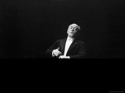 'Eugene Ormandy Conducting the Philadelphia Orchestra in Concert at ...