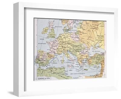 'Europe In 1270 Old Map' Prints - marzolino | AllPosters.com