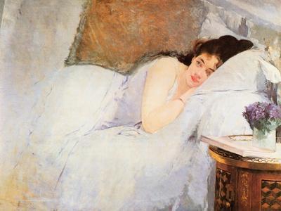 Woman Awakening, 1876 Giclee Print - Eva Gonzales | AllPosters.com