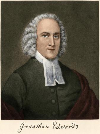 'Evangelist Jonathan Edwards, with His Autograph' Giclee Print ...