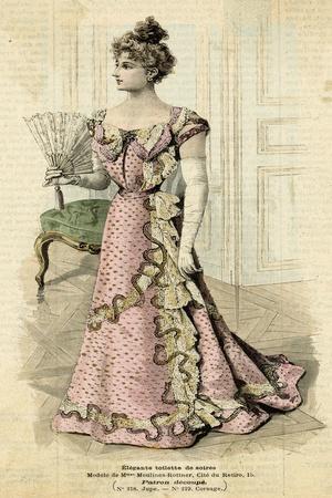 Evening Dress 1899 | AllPosters.com