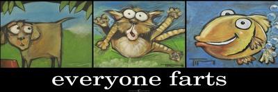 'Everyone Farts Poster' Giclee Print - Tim Nyberg | AllPosters.com