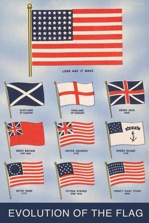 'Evolution of the Flag' Print | AllPosters.com