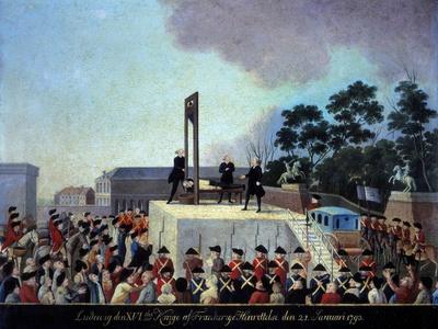 'Execution of Louis XVI in 1793' Giclee Print | AllPosters.com