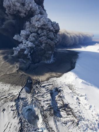 'Eyjafjallajokull volcano erupting in Iceland' Photographic Print ...