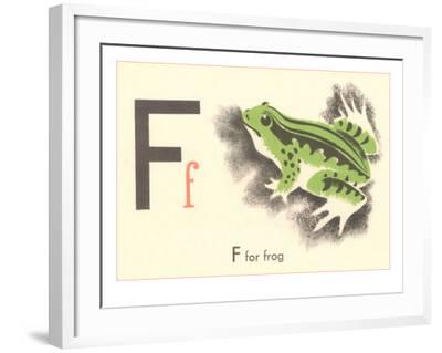 'F is for Frog' Print | AllPosters.com