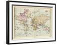 'World Map Showing the European Colonies' Giclee Print - FS Weller ...