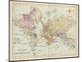 'World Map Showing the European Colonies' Giclee Print - FS Weller ...