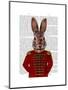 'Military Rabbit in Red' Art - Fab Funky | AllPosters.com