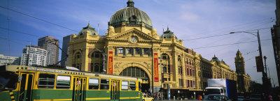 'Facade of a Building, Flinders Street Station, Melbourne, Victoria ...