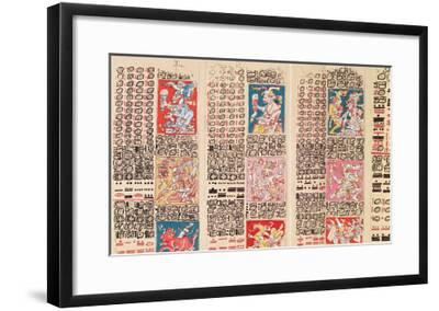 'Facsimile Copy of a Page of the Dresden Codex' Giclee Print ...