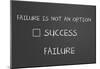 'Failure Is Not An Option' Photo | AllPosters.com