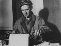 'Famed Journalist and War Correspondent Ernie Pyle Working at ...