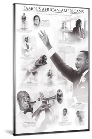 'Famous African-Americans' Stretched Canvas Print | AllPosters.com