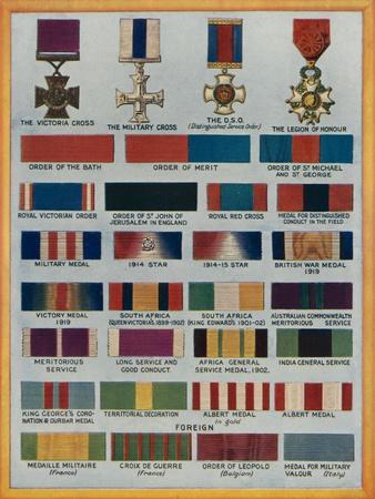 'Famous Orders, Decorations and Medals' Giclee Print | AllPosters.com