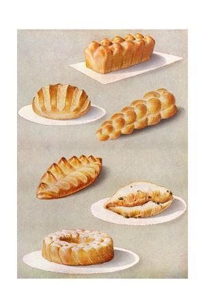 'Fancy Breads' Giclee Print | AllPosters.com